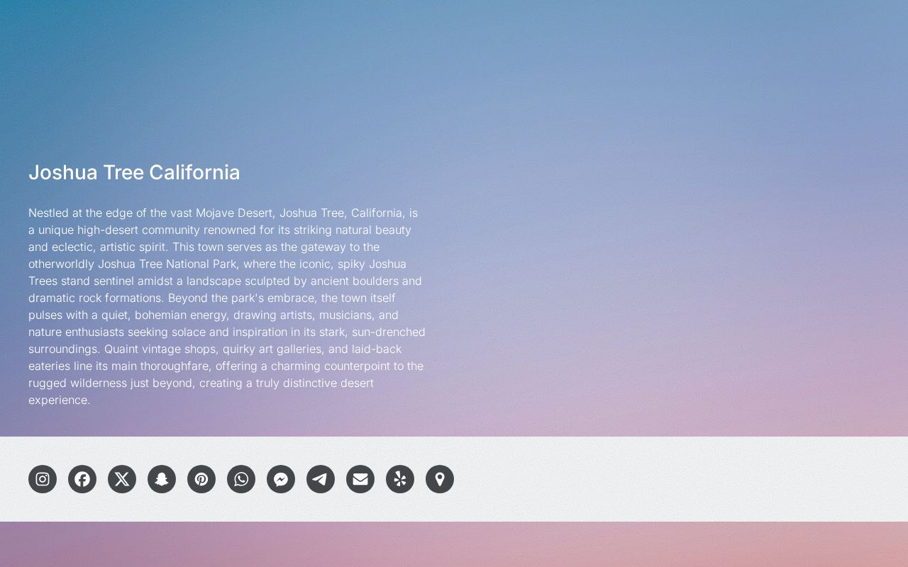 Joshua Tree California